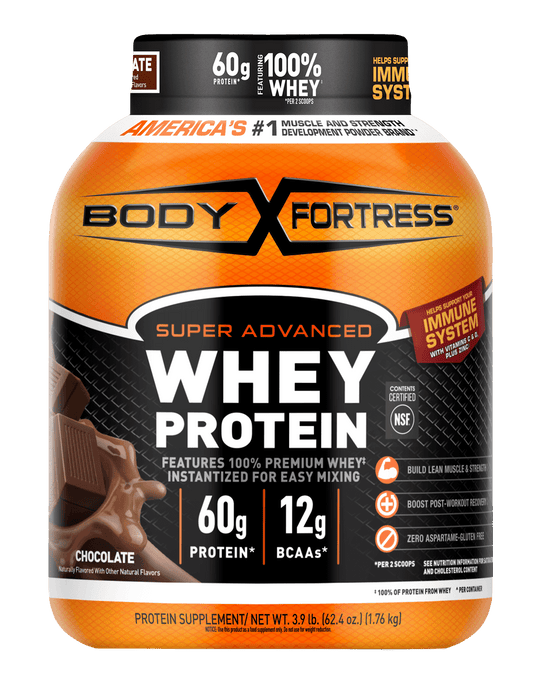 Super Advanced Whey Protein Powder, Chocolate – Body Fortress