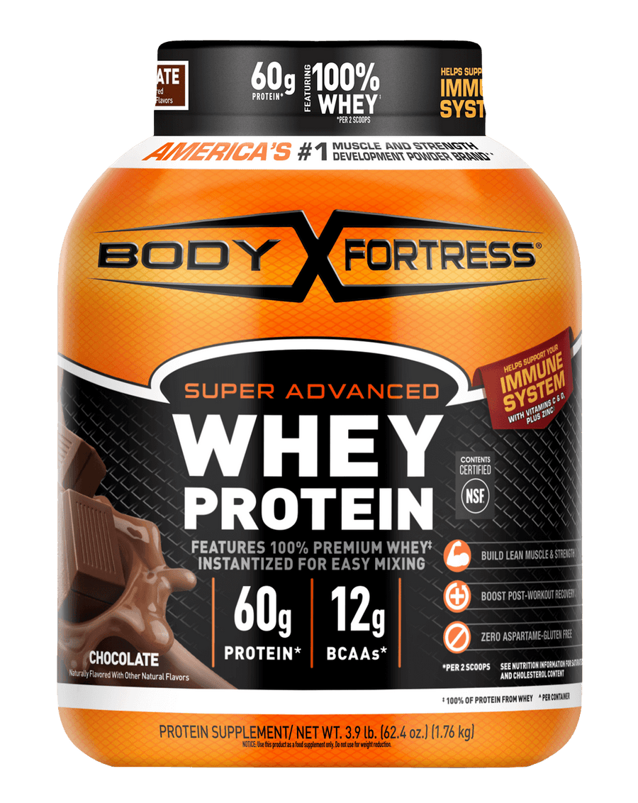 Super Advanced Whey Protein Powder, Chocolate – Body Fortress