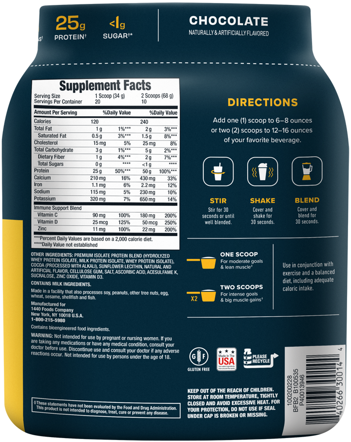 100% Isolate, Easy to Digest Protein Powder, Chocolate – Body Fortress